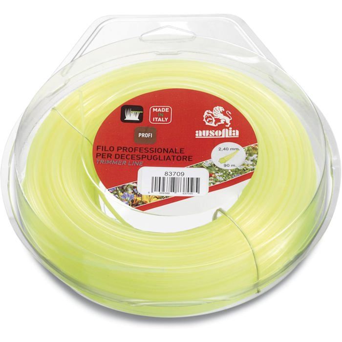 Bobine DE Fil Rond pour Coupe Bordures ET DÉBROUSSAILLEUSE Professionnelle 4,00 MM X 31 M ...