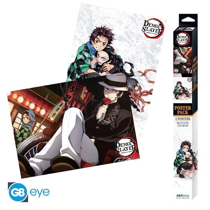 Poster - ABYstyle - Demon Slayer - Set Chibi - 52x38 cm - 170 g/m² ...