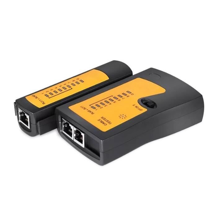 Testeur de câble réseau RJ45 RJ11 Cat5e Cat6 UTP, outil de Test de ...