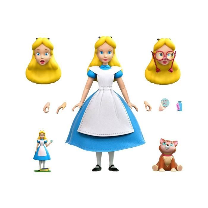 Figurine Disney Ultimates Alice 18 cm - Super7 - Blanc - Adulte ...