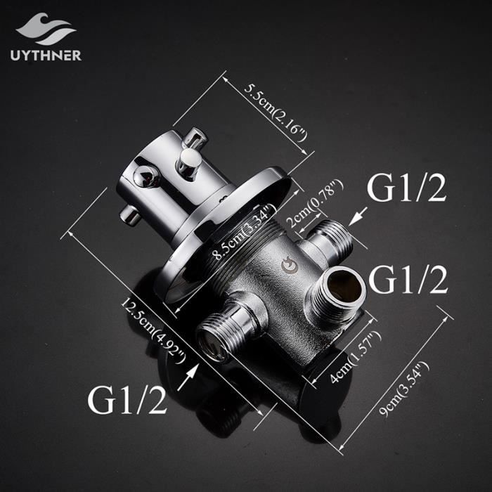 Uythner Standard thermostatique 1-2 cartouche céramique contrôle du ...