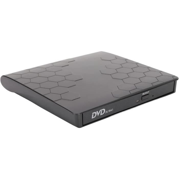 Lecteur DVD Externe, Lecteur CD DVD USB 3.0 Ultra-Fin Portable, Pr en ...