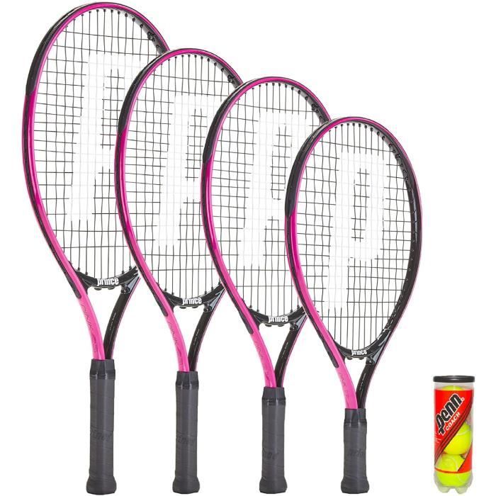 Prince Raquette de tennis junior rose 66 cm avec housse de protection ...