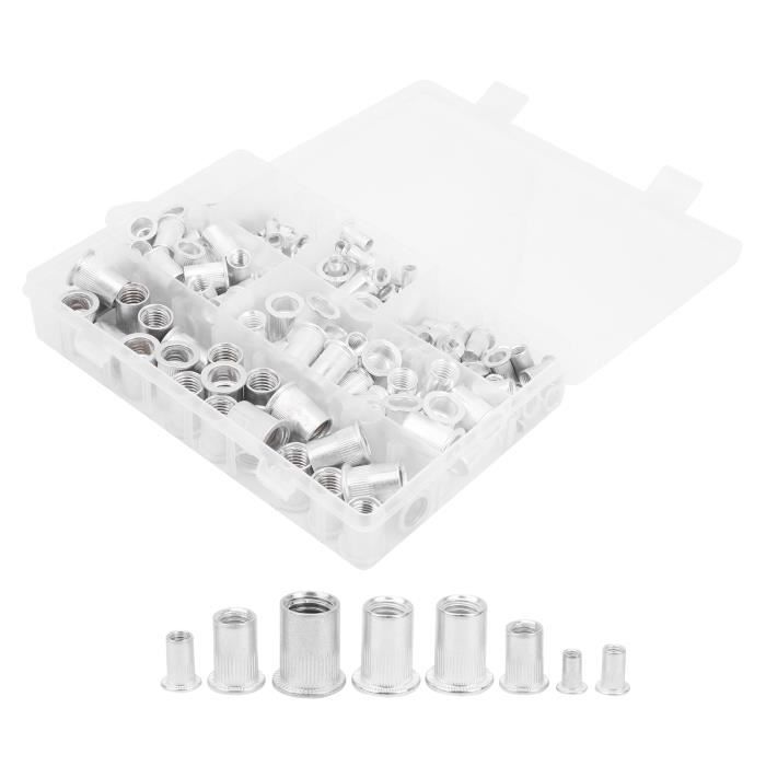 175 pièces en aluminium Rivet écrou insert écrou ensemble d'accessoires ...