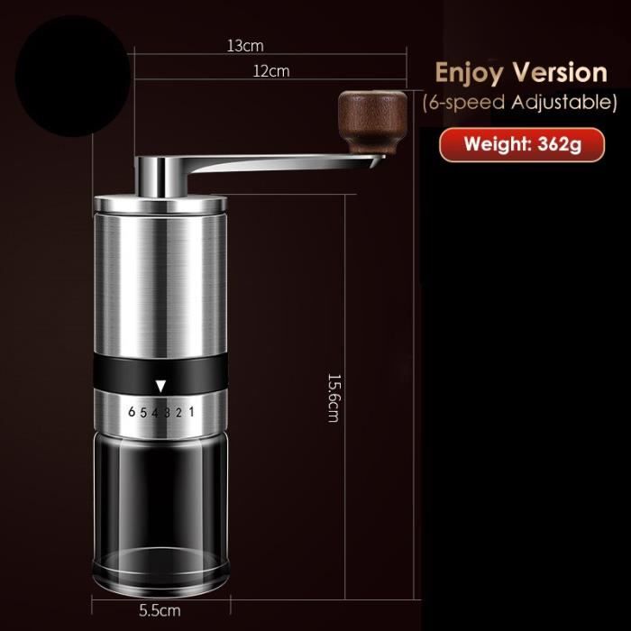 Moulin à café manuel Portables en céramiques épaisseur réglables Mini ...