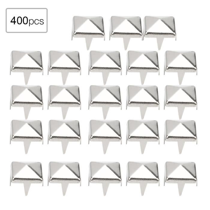 Cuque Rivets de maroquinerie bricolage 400 Ensembles 4MM-7MM BRICOLAGE ...
