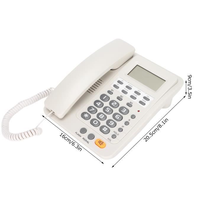 Téléphone De Bureau Kxt6009Cid Téléphone Filaire De Bureau Téléphone Fixe Filaire Avec Affichage ...