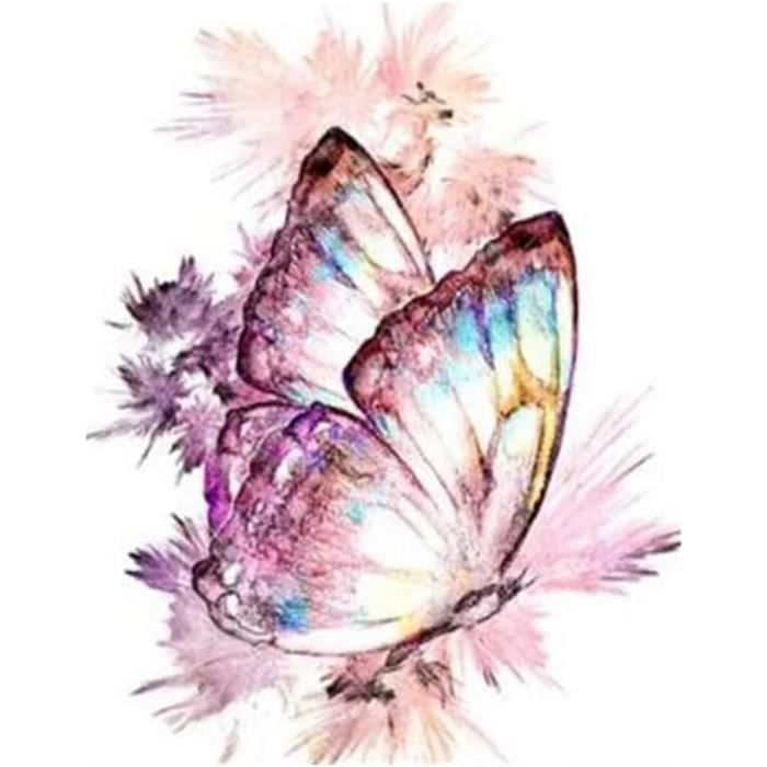 Perle Diamant Papillon 40X50Cm Square Drill 5D Diy Diamond Painting ...