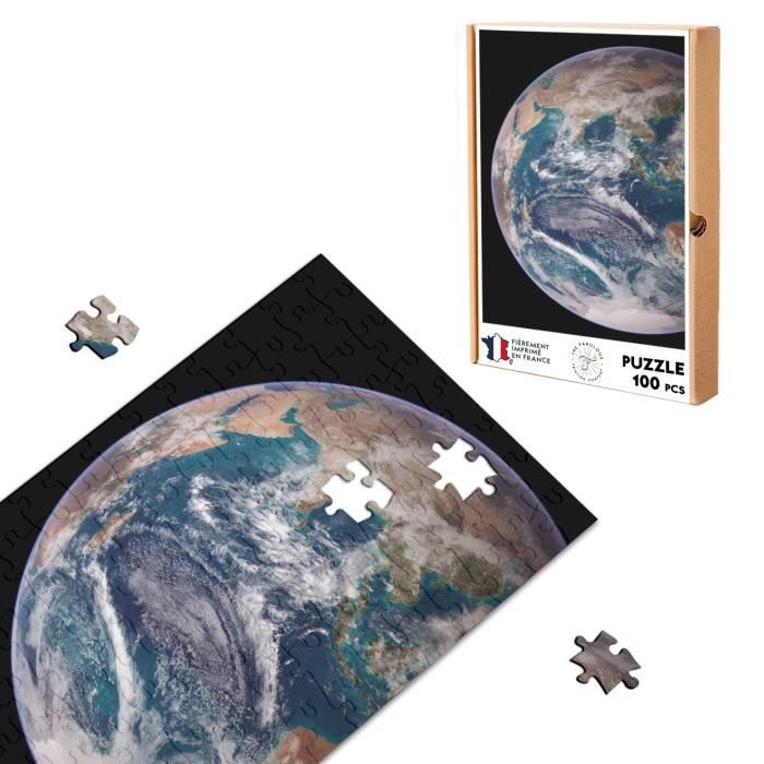 Puzzle Classique 100 pièces Terre Photo Satellite Planete Asie ...