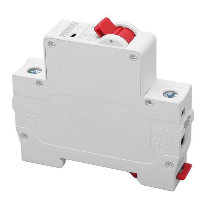 HURRISE petit disjoncteur CC 1P Mini disjoncteur 6000A capacité de rupture sûre Pa66 petit ...