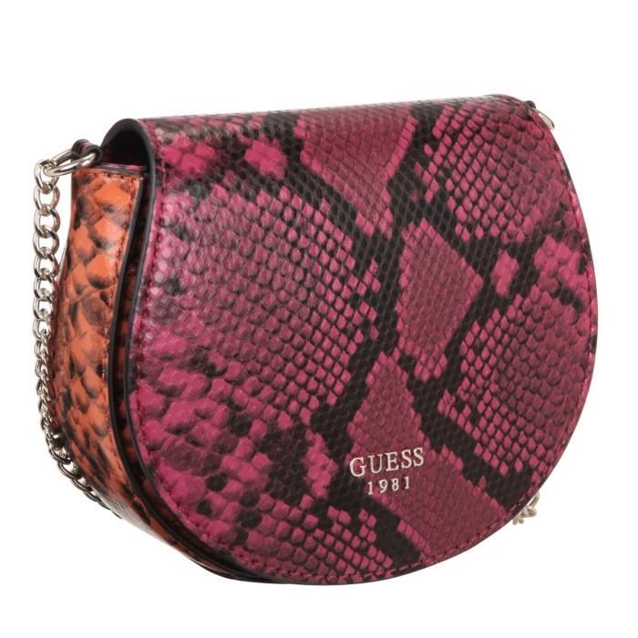 GUESS Sac à Bandoulière CATE Rouge Femme Rouge multi - Cdiscount ...