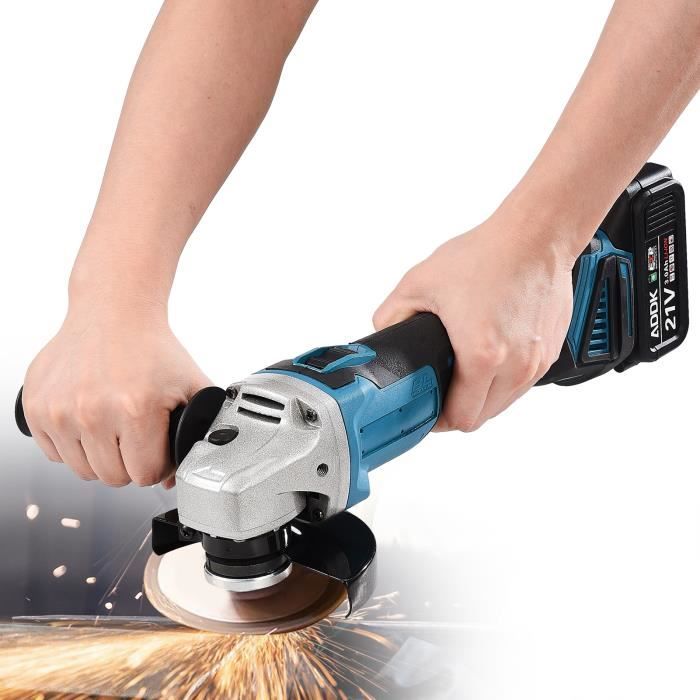 Meuleuse d'angle portative sans brosse de batterie au lithium ...