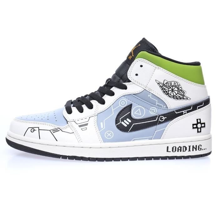 Basket Air-Jordan 1 Mid SE"Game Console-Loading...’" Blanc - Cdiscount ...