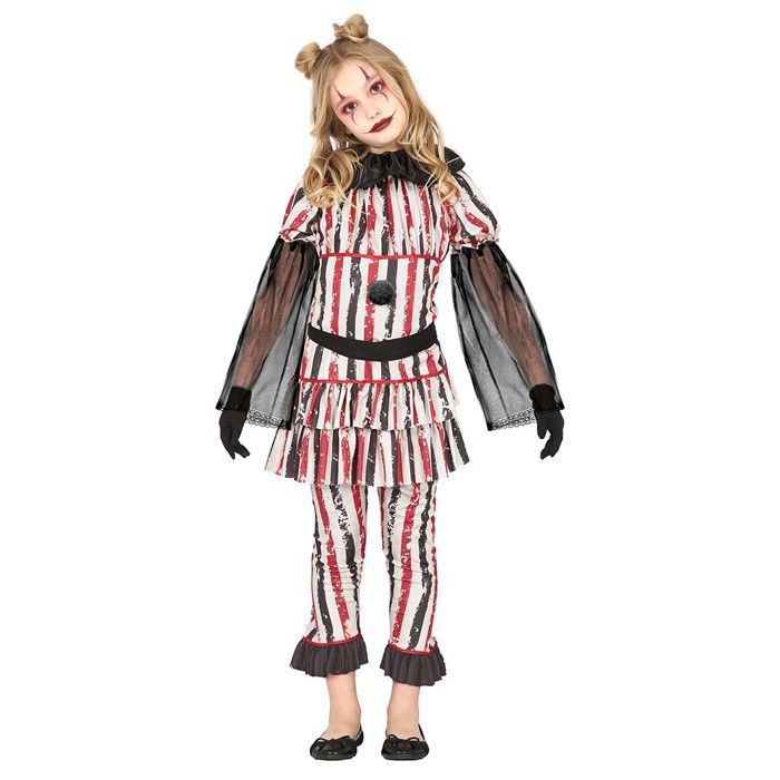 DÉGUISEMENT CLOWN TUEUR FILLE 5/6 ANS Rouge, Bordeaux - Cdiscount Jeux ...