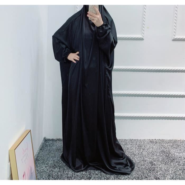Ramadan Eid prière vêtement Khimar musulman ensembles Hijab robe couverture complète à capuche ...