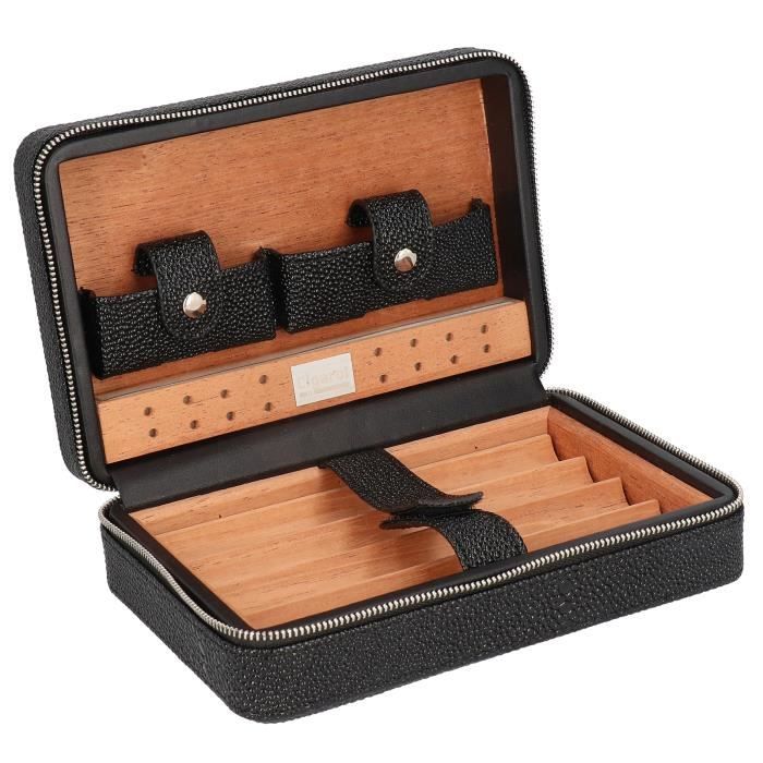 Qiilu Boîte de rangement pour cigares Boîte à Cigares en Bois de Cèdre ...