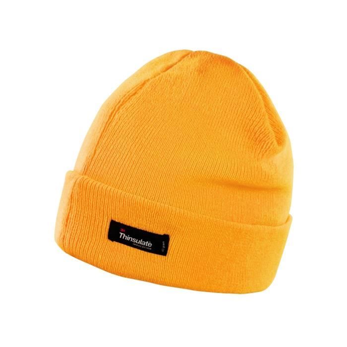 Bonnets - Result - Lot de 2 - Orange fluo - Thinsulate Orange fluo - Cdiscount Prêt-à-Porter