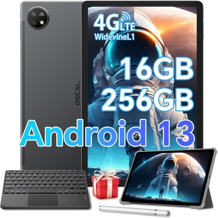 Pad16 Tablette 10,51 Pouces, 16(8+8)Gb Ram + 256Gb Rom Android 13 Tablette Tactile, Fhd ...