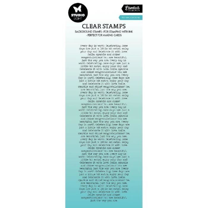Tampon transparent 'Text background Essentials nr.369' de Studio Light ...