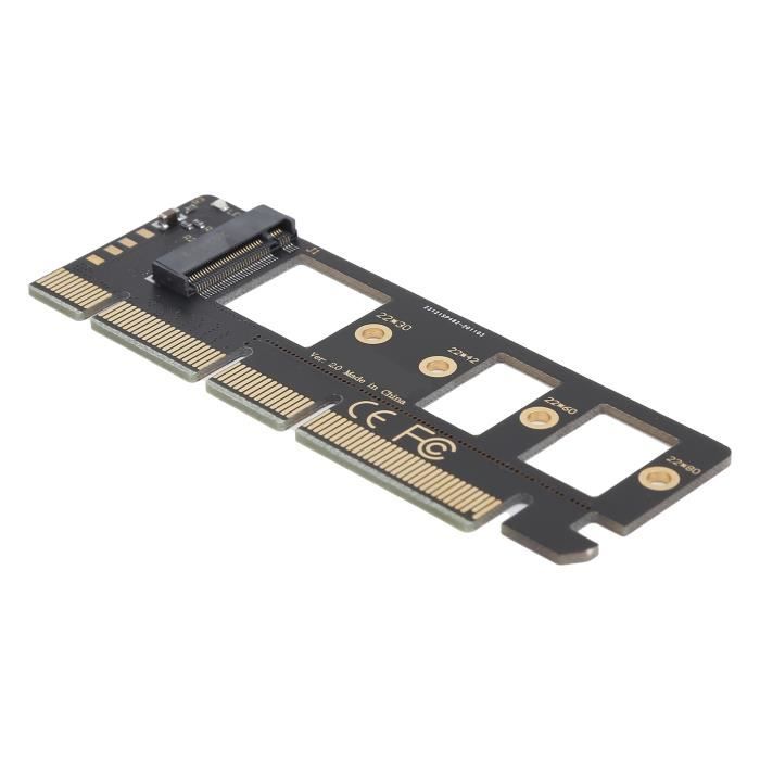 Tbest Carte adaptateur SSD NVME M.2 SSD M Key vers Carte D'extension de Contrôleur Hôte PCI-e 3. ...