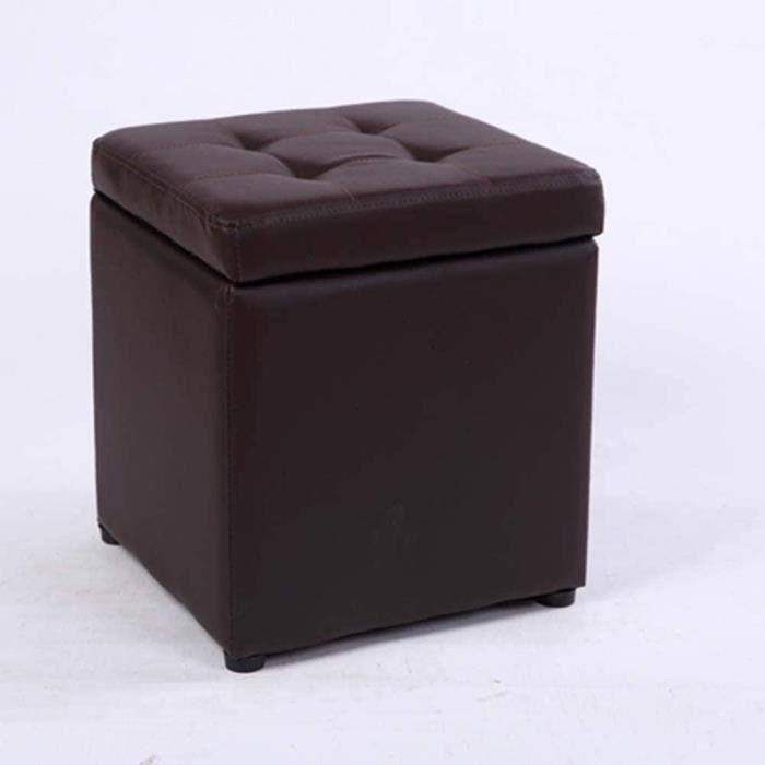 Siège De Tabourette Ottomane Avec Rangement, Pouf En Pieds Carrés ...