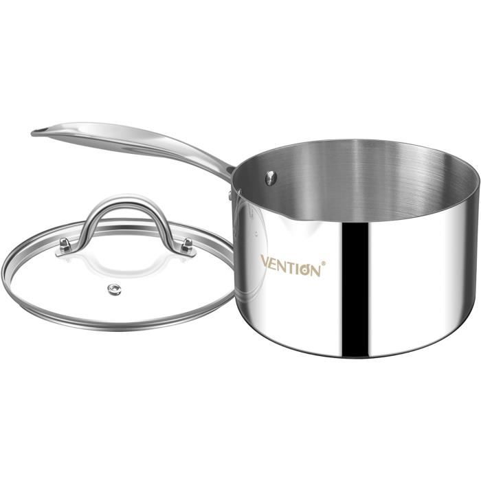 Casserole Induction Avec Bec Verseur 18 Cm, Casserole Inox 2 Litre ...
