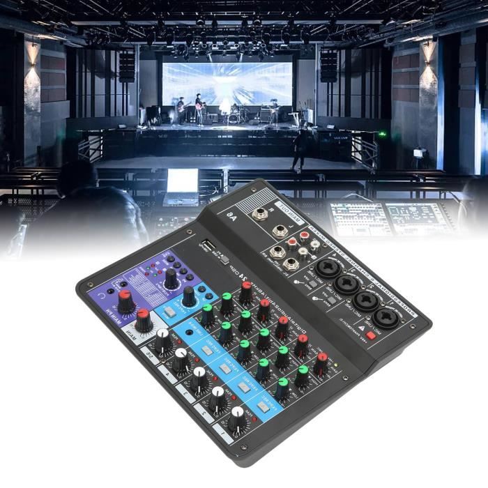 ZJCHAO mini table de mixage Console de Son, Console de Mixage Audio ...