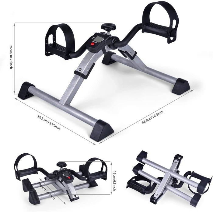 Mini Vélo d'Appartement Pliable Mini Vélo - Exercice Bras et Jambes ...