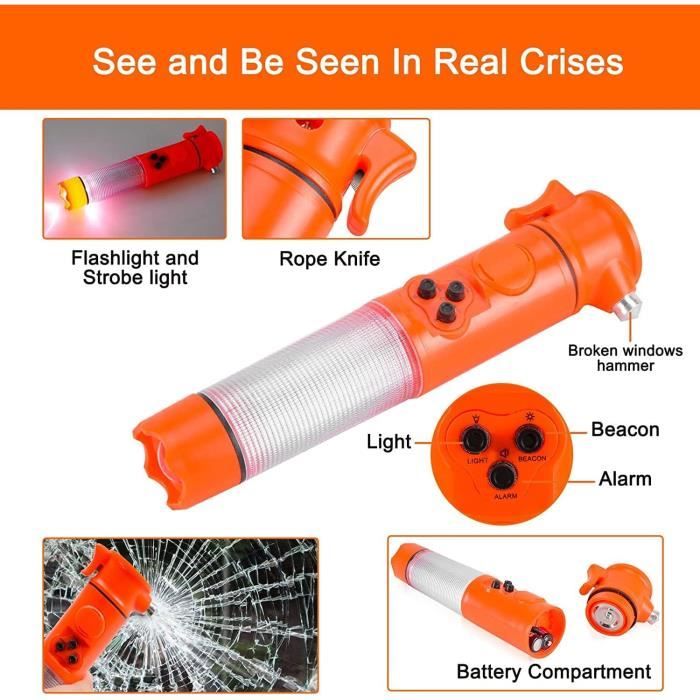 Kits D'Urgence 12 En 1 Pour Voiture, Voiture Dépannage Kit Inclus ...