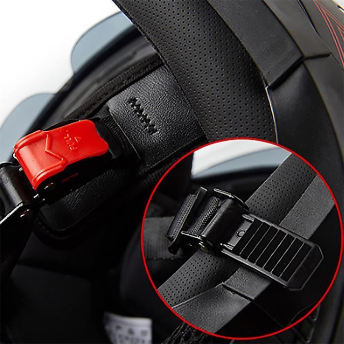 RUMOCOVO® Casque de Moto ouvert GXT, classique ABS à double objectif ...
