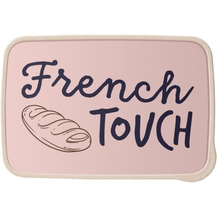 Lunch Box - Boite À Repas Avec Couverts Rose - French Touch Française ...