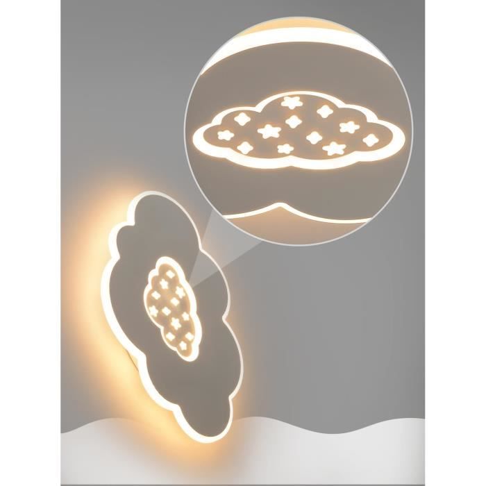 Lampe De Plafond Led Nuage, 50Cm 30Wplafonnier Led Dimmable Avec Télécommande 3000K-6000K ...