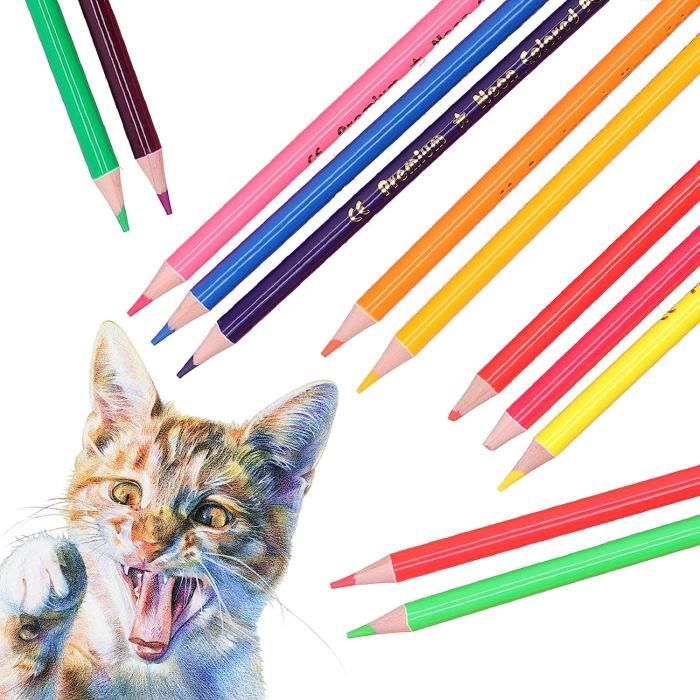 Stylo À Colorier Sketch,Crayons De Couleur Design Allongé Pratique Pour ...