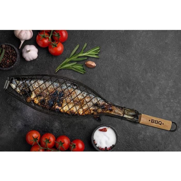 Fackelmann 25195 Grille de barbecue, grille barbecue pour poisson ...