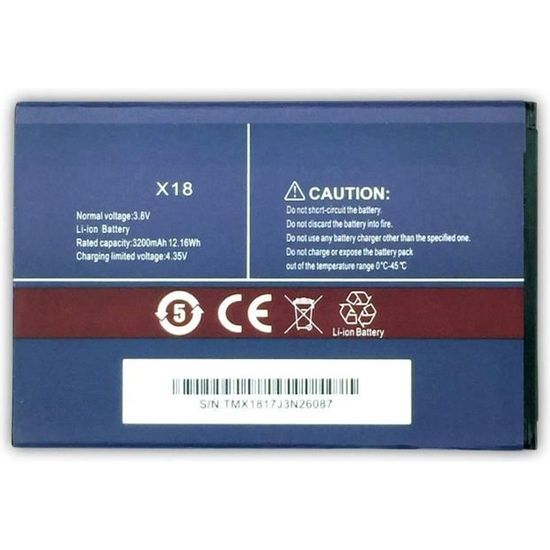 Movitek® | Batterie pour CUBOT X18 (3200mAh) - Cdiscount Téléphonie