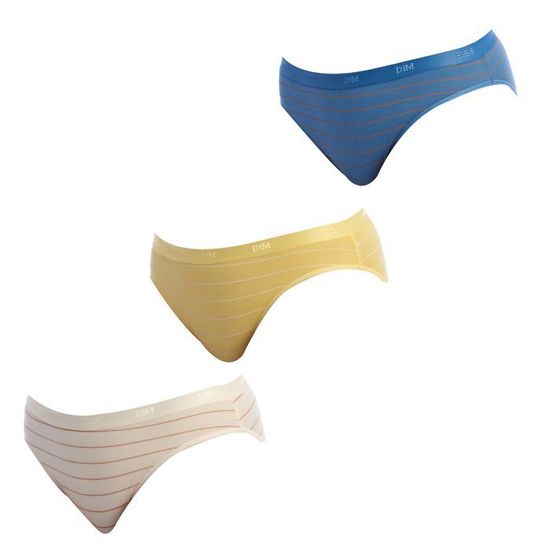 Slip - DIM - Lot de 3 - Coton extensible - Imprimé fantaisie - Taille ...