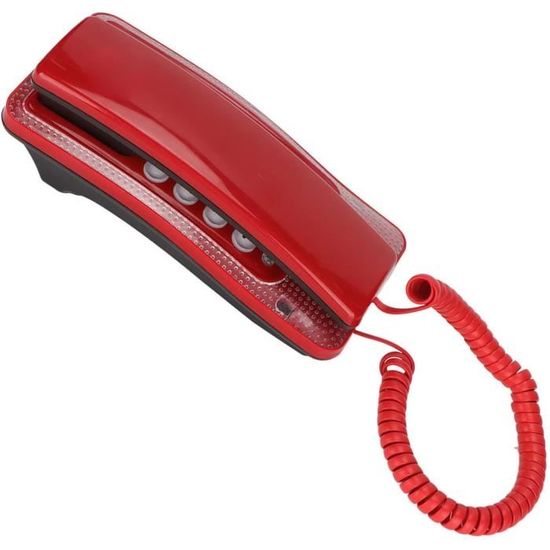 Kxt 438 Mini Téléphone Mural Filaire, Téléphone Filaire À Numérotation Abrégée Multifonctionnel ...