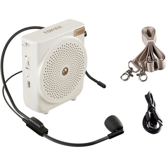 Edifier MF3 Amplificateur de Voix Portable, Microphone Anti-Howling ...