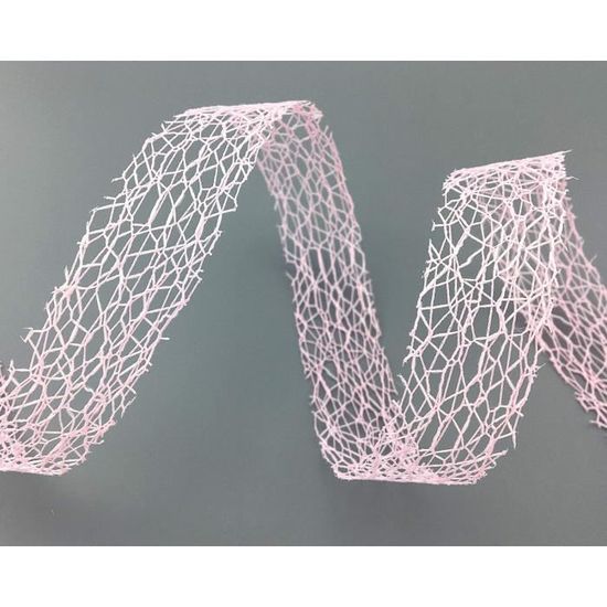 Lea Lot De 50 Rubans En Maille De 20 M X 25 Mm Rose Clair Ruban De ...