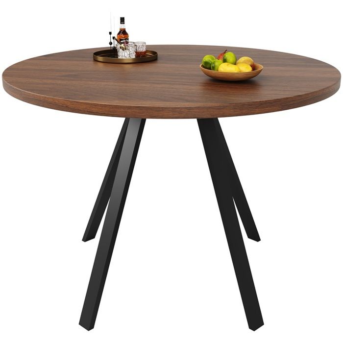 Table Ronde(80×80×75cm), Table De Cuisine, Table Ronde Pour 4 Personnes ...