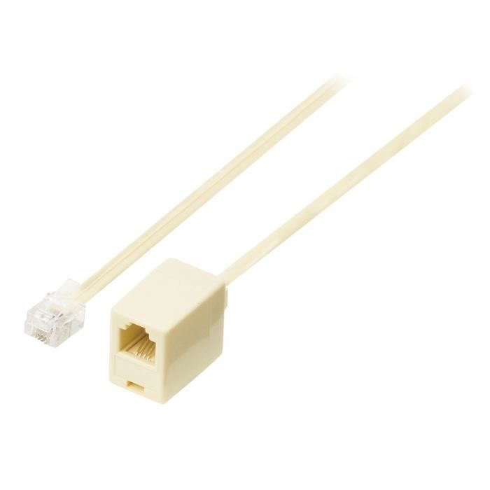 Câble rallonge de télécommunication à connecteur RJ11 mâle vers RJ11 ...