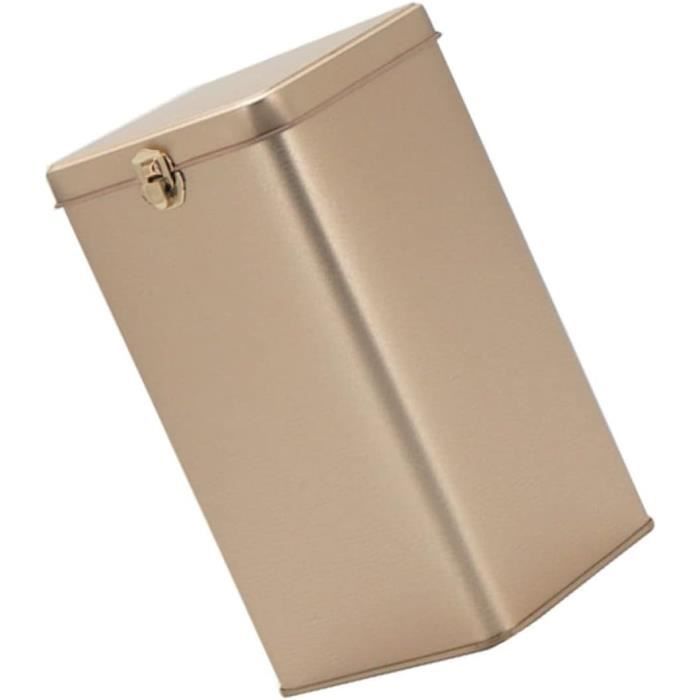 1 Pc Boîte À Thé En Métal Récipient En Acier Inoxydable Conteneur D ...
