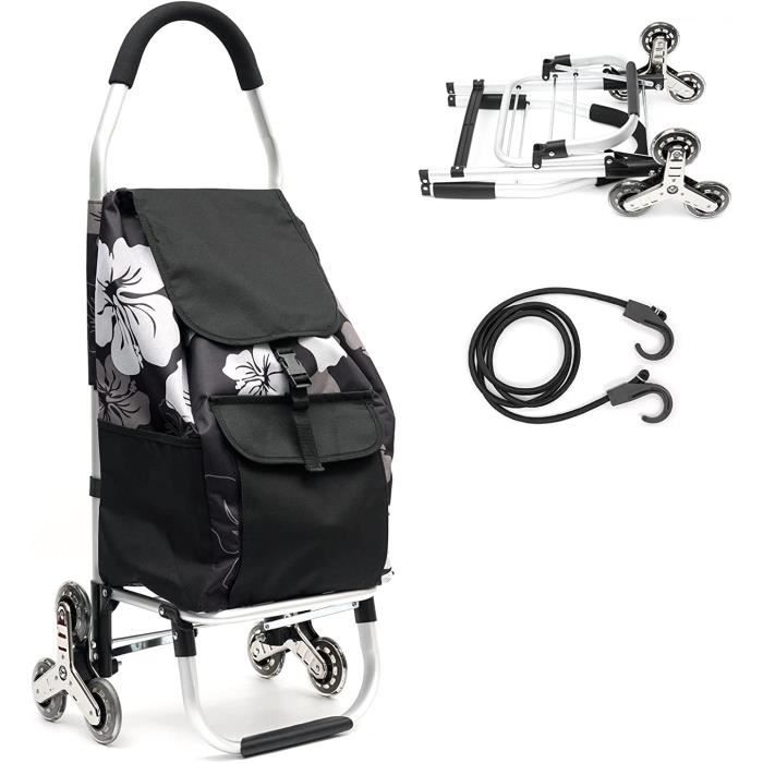 Chariot de Courses Pliable à roulettes - Léger et Pratique Caddie avec ...
