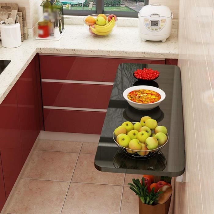 Table Murale Rabattable en Bois,Table Pliable pour Établi, Table À ...