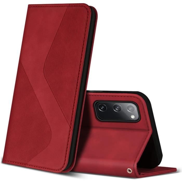 Etui Pour Samsung Galaxy S20 Fe, Premium Étui Housse En Cuir De ...