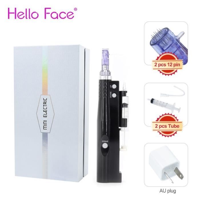 Adaptateur AU stylo noir - Stylo mésothérapie Aqua Derma 2 en 1, avec ...