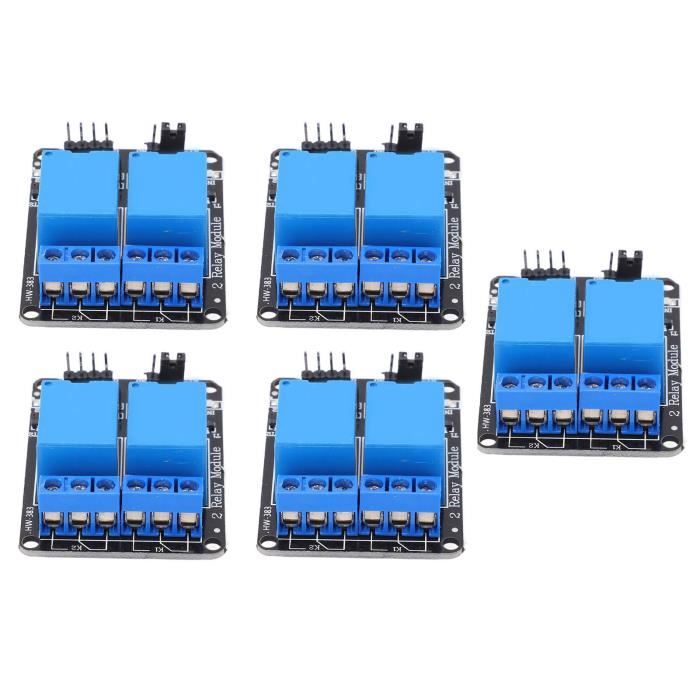 Fdit module relais 5 pièces 2 canaux relais Module optocoupleur ...