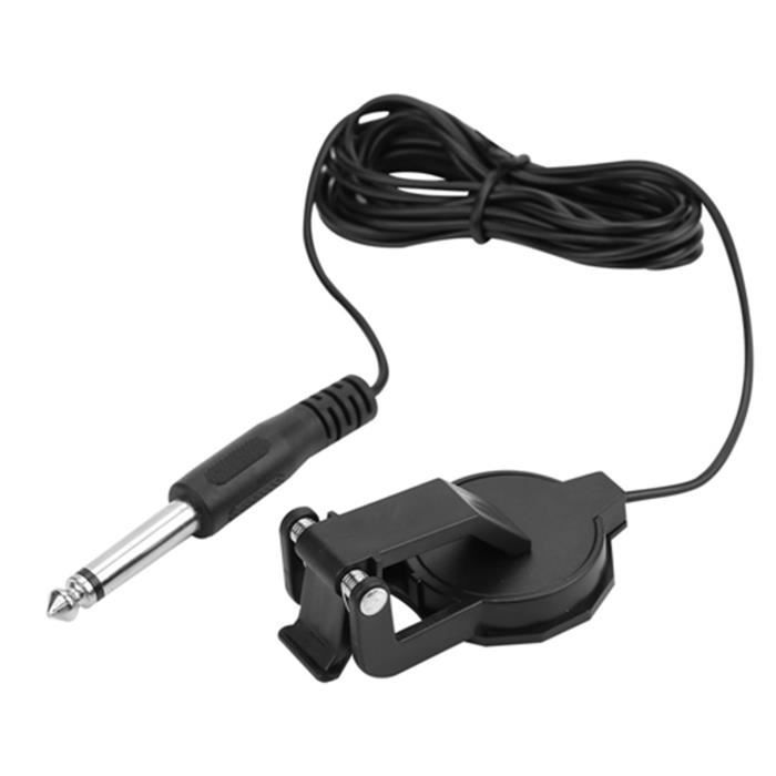 Micro Guitare Acoustique Micro Piézo Noir Métal, Excellent Effet ...