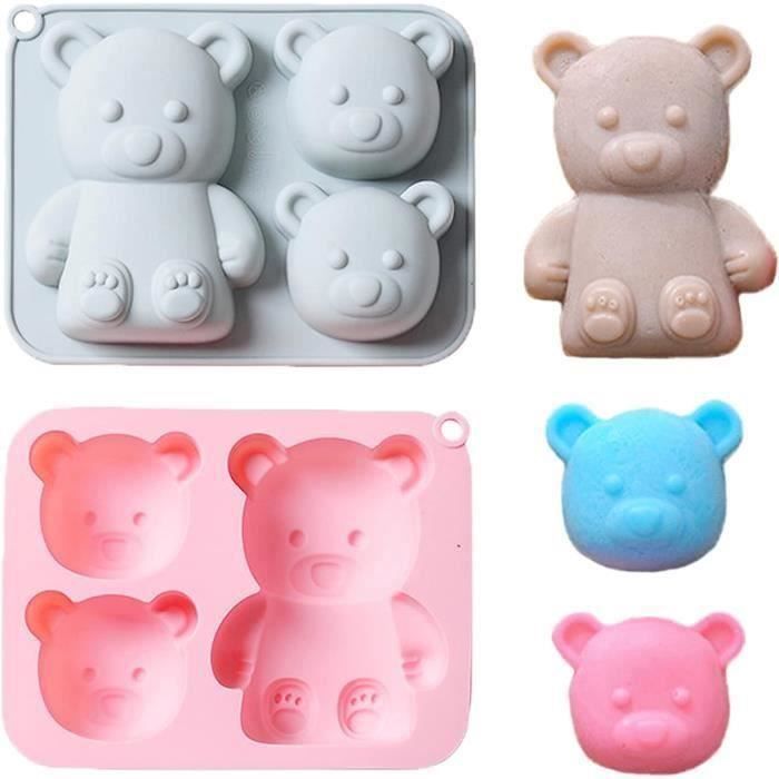 Moule Resine Epoxy,Moules En Silicone Petit Ours Moule à Cuisson Ours ...