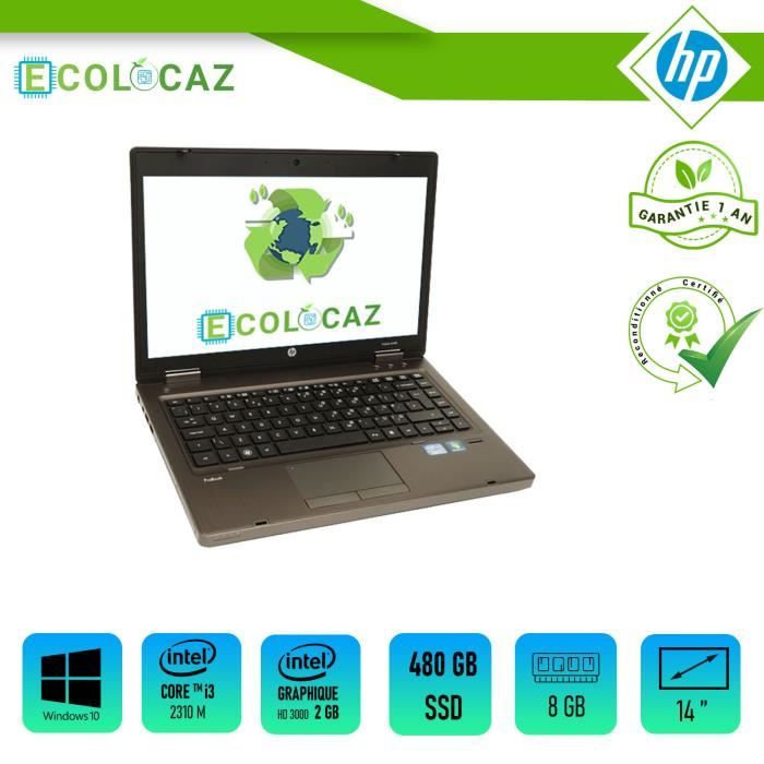 HP ProBook 6460b 14" Core i3 GHz - SSD 480 Go - 8 Go AZERTY - Français ...